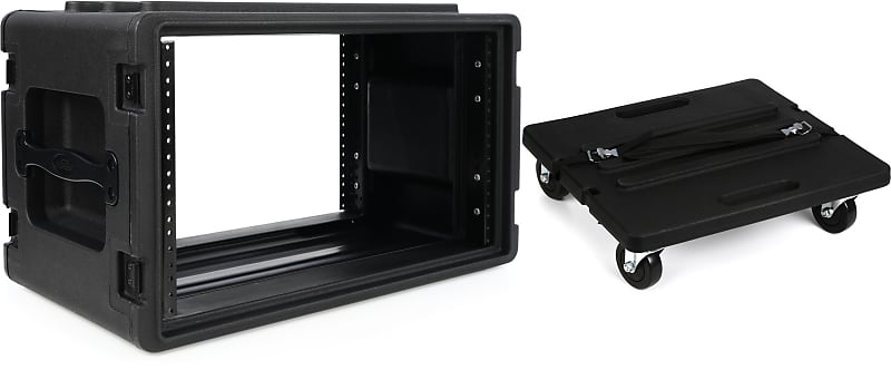 SKB 1SKB-R6S Roto-Molded Shallow 6U Rack Case Bundle with SKB | Reverb