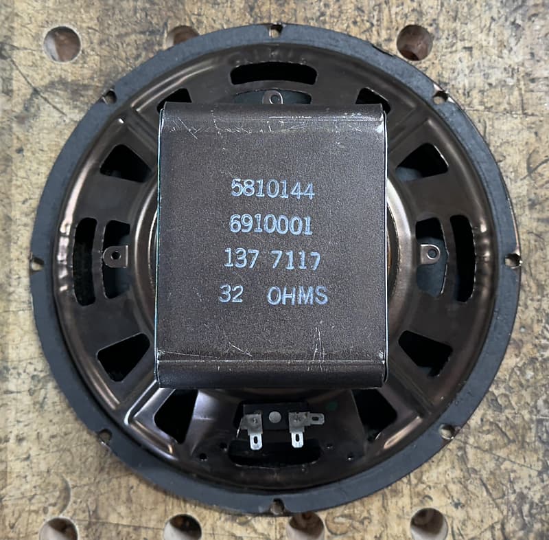 Vintage 1971 Ampeg SVT 10" speaker - CTS made, 32 ohm | Reverb