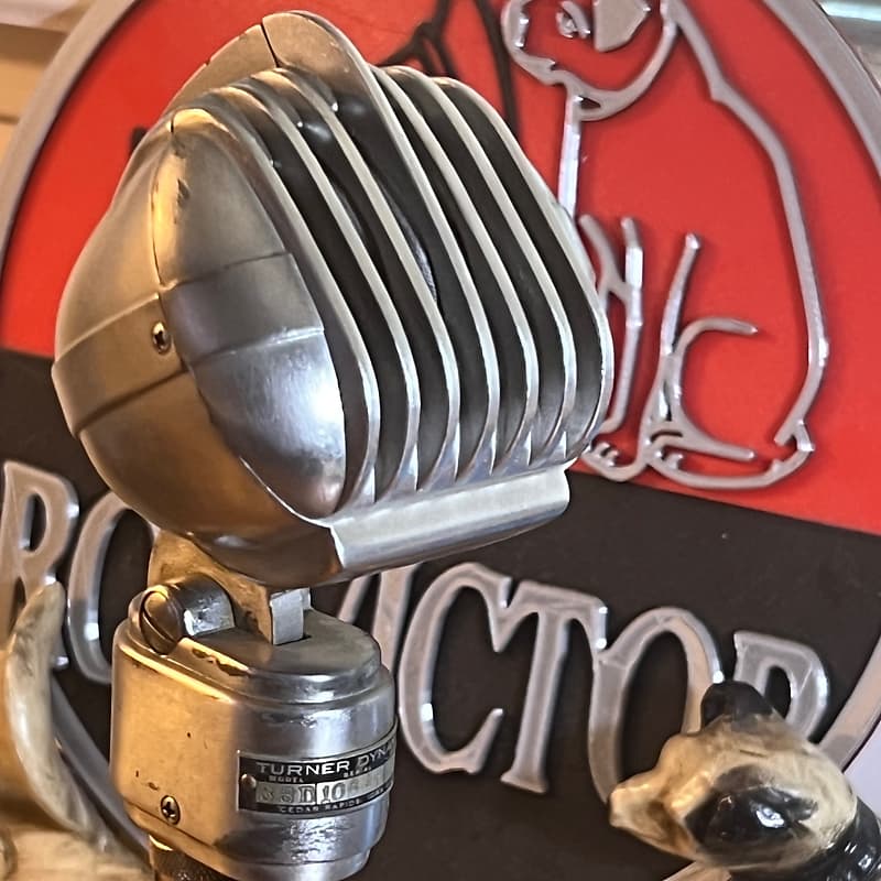 VINTAGE 1940's TURNER 33D DYNAMIC MICROPHONE - working strong | Reverb
