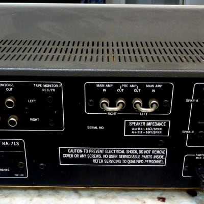 Rotel RA-713 Vintage Stereo Integrated Amplifier | Reverb