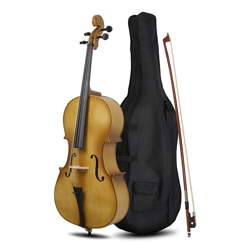 Glarry GC101 4/4 Full-Size Acoustic Cello - Golden | Reverb