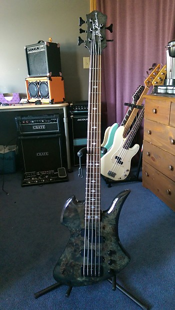 BC Rich Mockingbird 5 String 2000s Ghost Black | Reverb