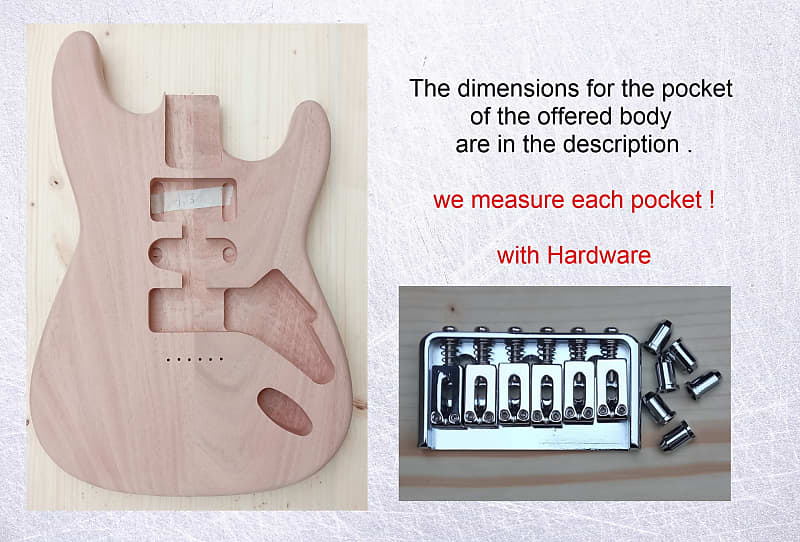 Strat / Stratocaster type body / hardtail - 2 piece mahogany | Reverb