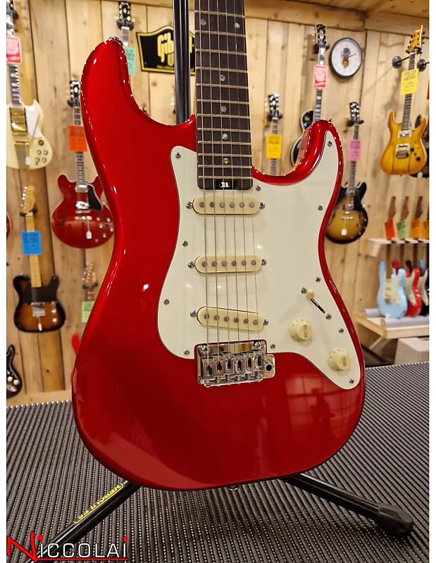 SCHECTER TRADITIONAL ROUTE 66 AMARILLO S/S/S Metal Red | Reverb