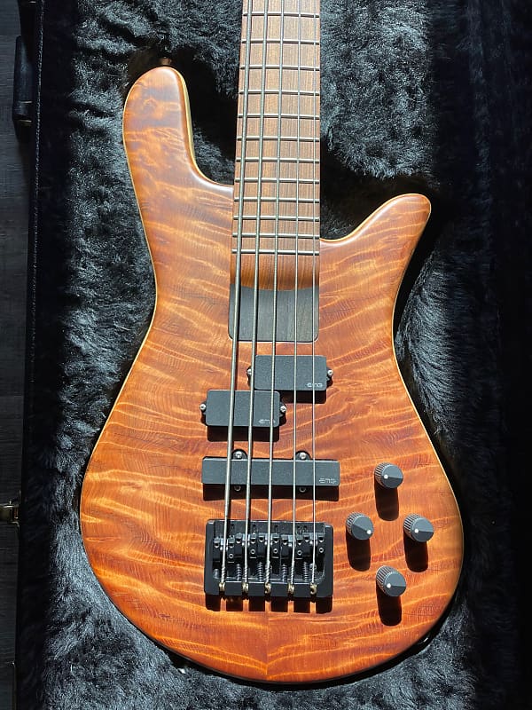 Spector NS5-H2 P/J with HAZ 2013 - Figured Redwood | Reverb