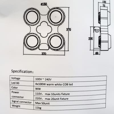 (2) LED Crowd Blinders 400W / Waterproof IP65 / w-Road Case | Reverb