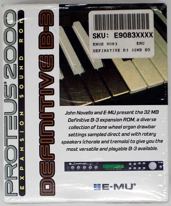 E-MU Systems Definitive B-3 Sound ROM for Proteus 2000 Series | Reverb