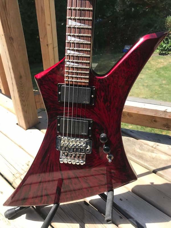 1996 Jackson Pro Series KE3 Kelly Made In Japan Crimson Swirl | Reverb