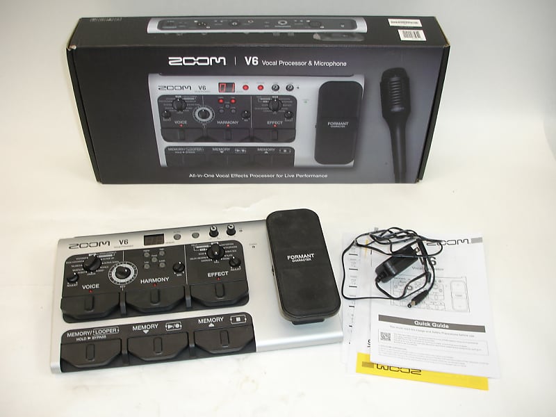 Zoom V6 Vocal Effects Processor Pedal | Reverb