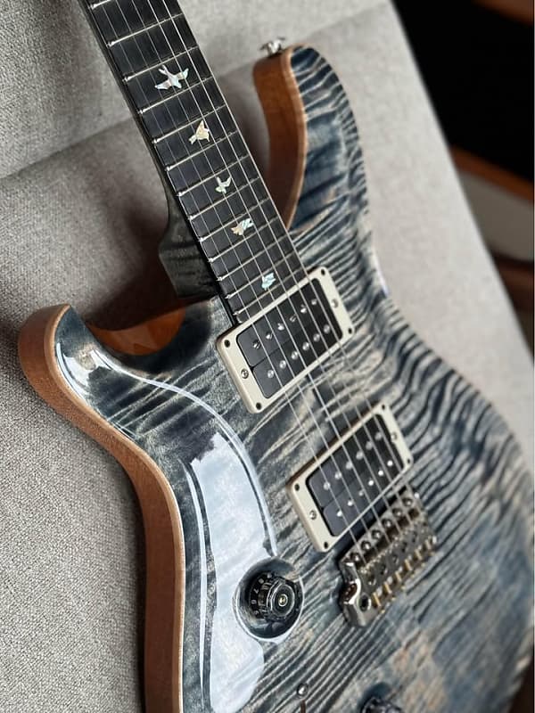 Lefty PRS Custom 24 10-Top Flame Maple 2019 - Faded Whale | Reverb