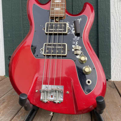 Teisco Spectrum EB-120 Bass 1960s Candy Apple Red | Reverb