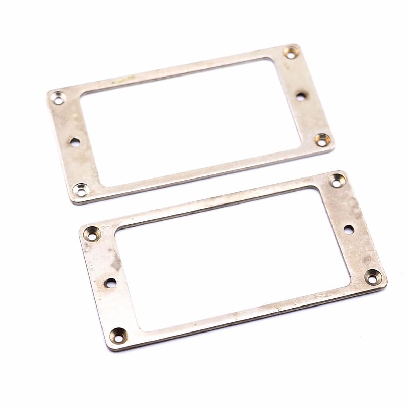 AGP ™ - Aged Chrome Flat Bottom Metal Humbucker Ring Set | Reverb