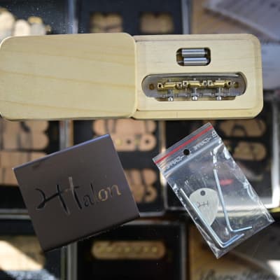 Halon JB-3331-12-A Offset Guitar Bridge - Imperial posts - | Reverb