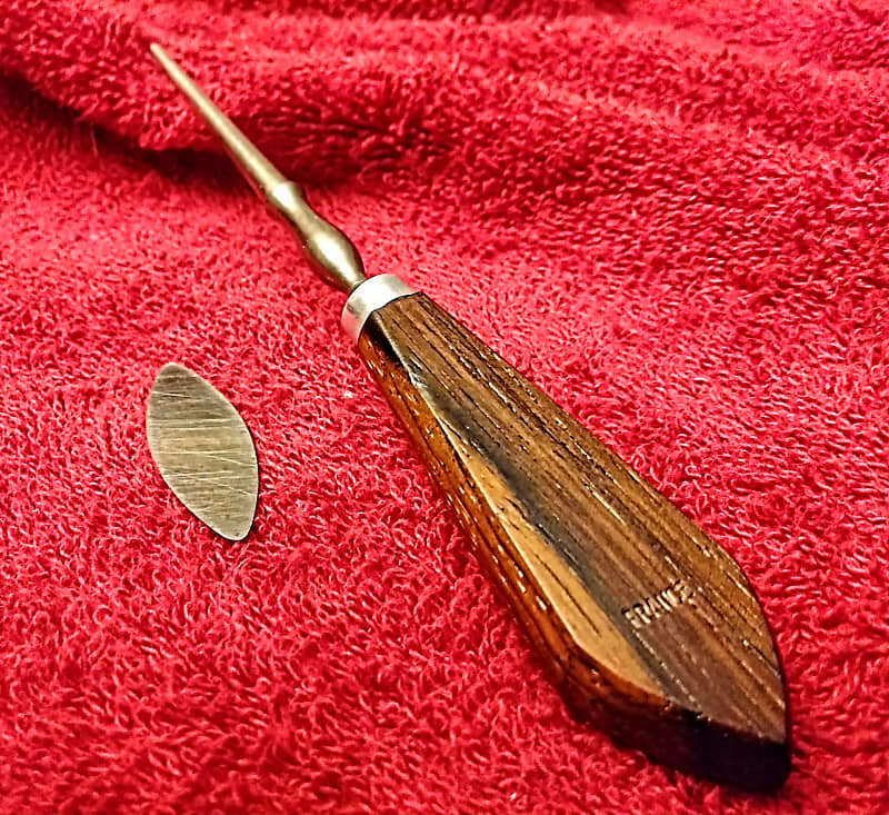 Oboe Mandrel Baroque Rose Wood Handle French + Reed Plaque | Reverb