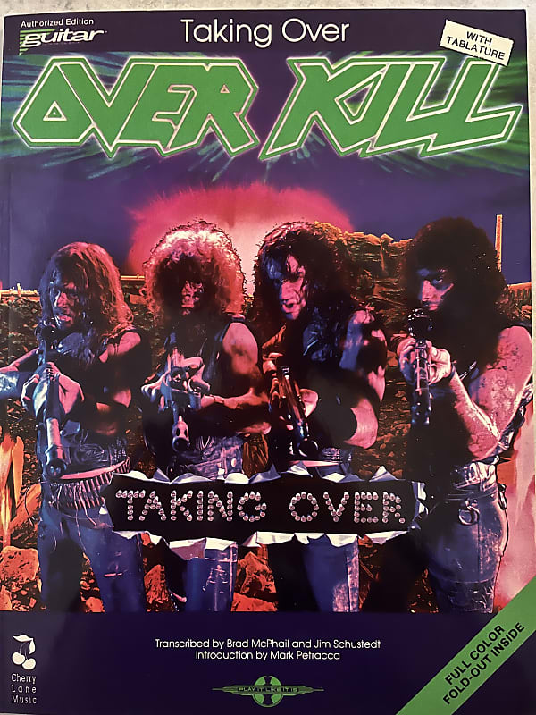 Overkill - Taking Over - Guitar Tab / Tablature Book | Reverb