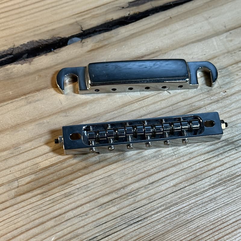 ABM 2400 tunomatic bridge and stop tail tailpiece made in | Reverb