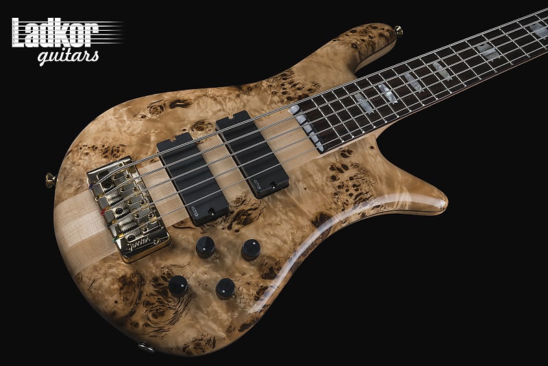 Spector Euro5 LX Poplar Burl Natural Gloss 5 String Bass NEW | Reverb