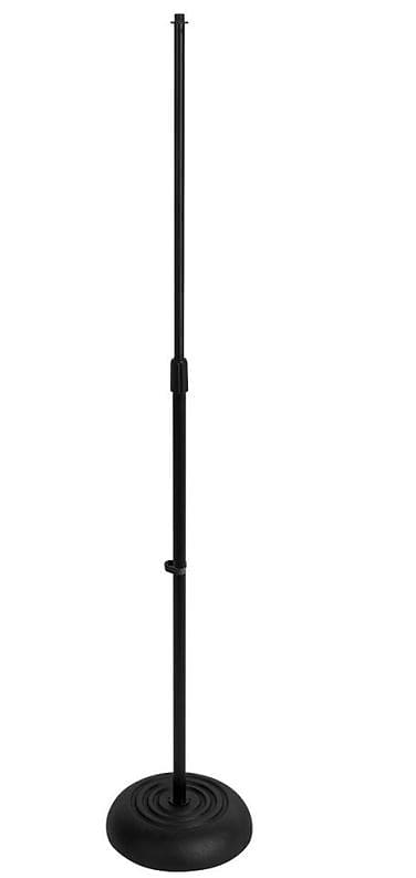 On Stage MS7201B Round Base Microphone Stand (Black) | Reverb