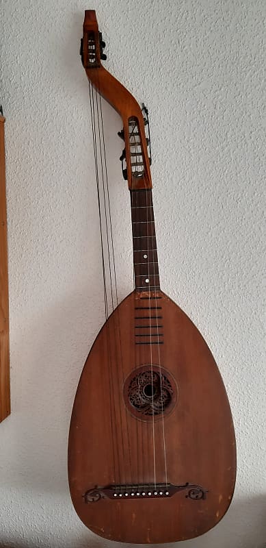 Extremely rare historcial Bass-Lute, 1900, 10 strings | Reverb