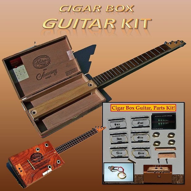 Guitar Neck and Box with Fret Board & Complete Box Kit! | Reverb
