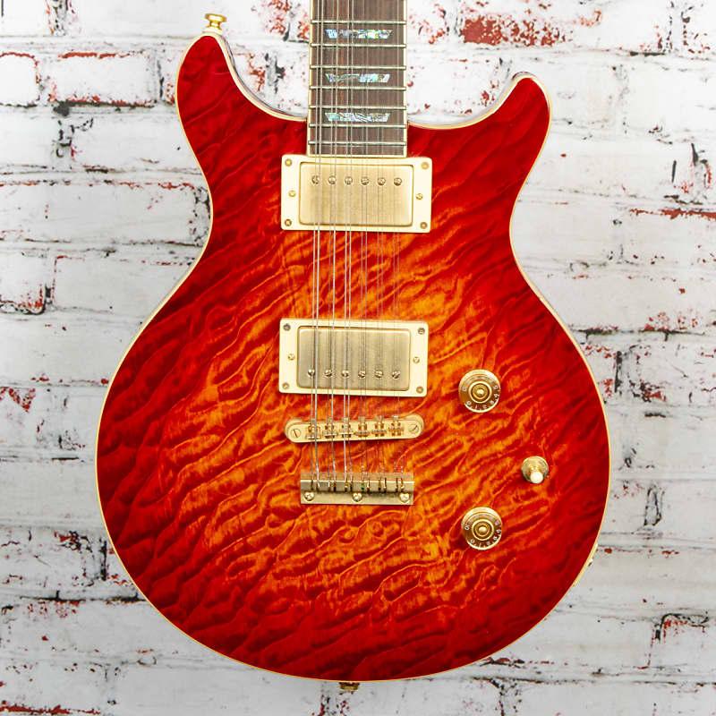 Raven West - Double Cut 12 String Electric Guitar, Quilted | Reverb