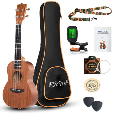 Concert Ukulele Nova U 23’’ Carbon Fiber Travel Ukulele With | Reverb