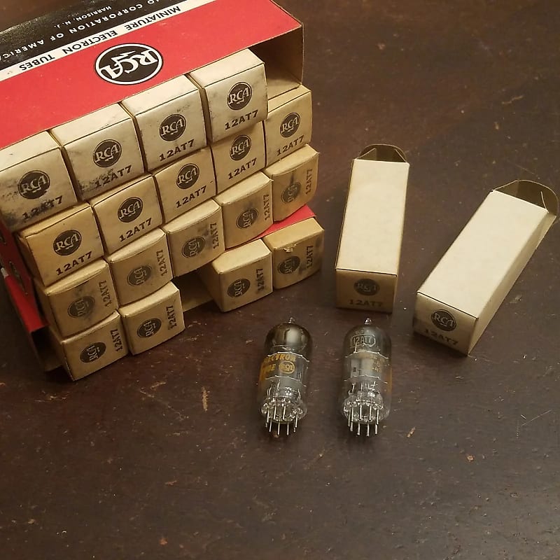 RCA Pair (2) 12AT7 Double Triode tNOS AT1000 TESTED Vacuum | Reverb