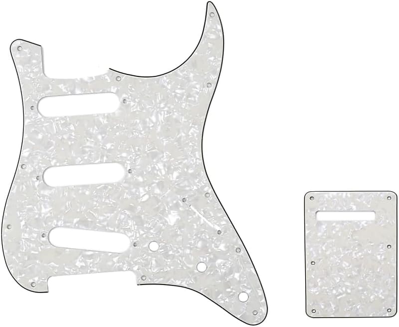 SSS 11 Holes Strat Electric Guitar Pickguard and BackPlate | Reverb