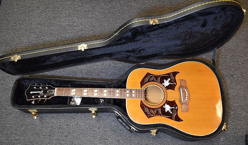 1971 Ensenada WG66 Westerner Jumbo Dreadnought Guitar • Dual | Reverb