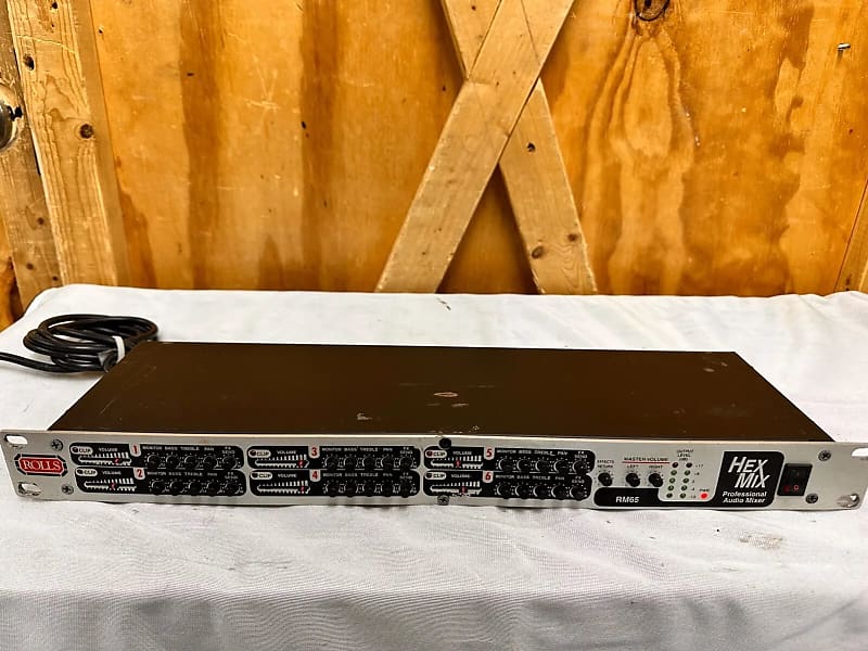 Rolls RM65 Hex Mix 6 Channel 1U Rackmount Mixer | Reverb