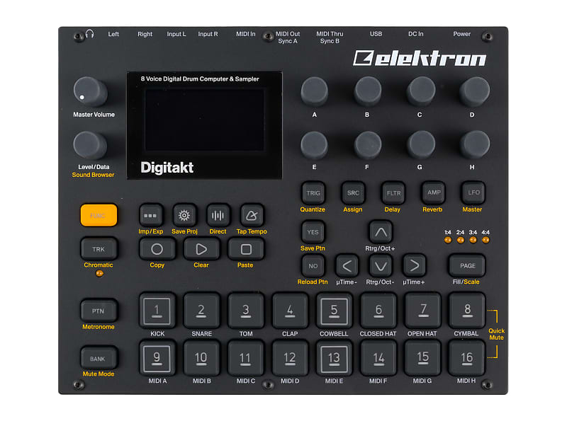 Elektron Digitakt 8-Voice Digital Drum Computer + Sampler | Reverb