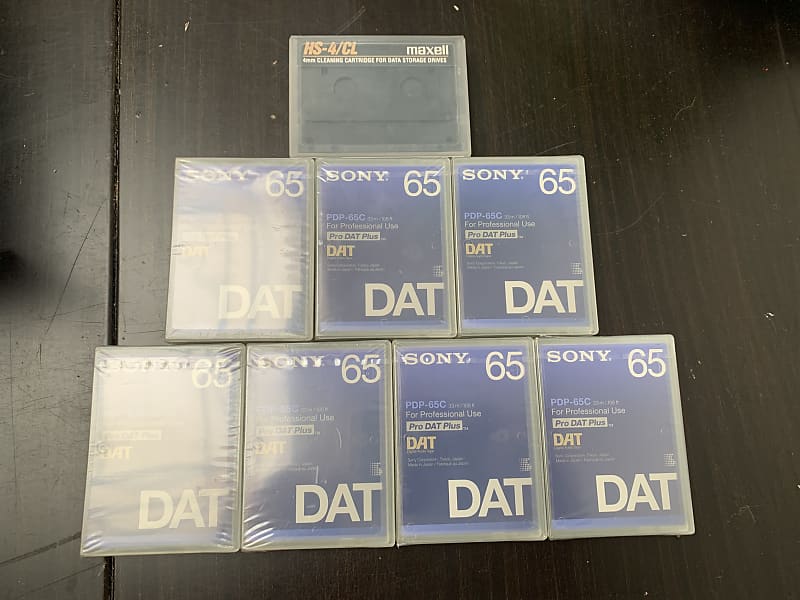 Sony Set of 7 PDP 65C DAT tapes + 1 DAT cleaning tape | Reverb