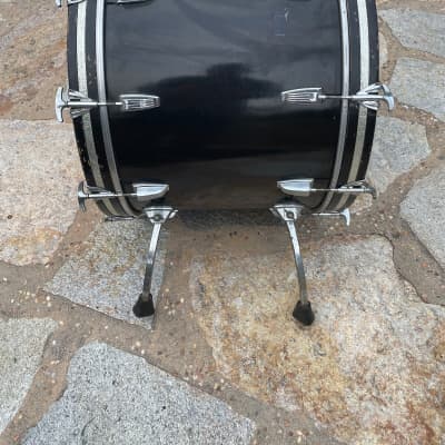Ludwig Black Cortex 70's 22x16 Maple Bass Drum for set kit | Reverb