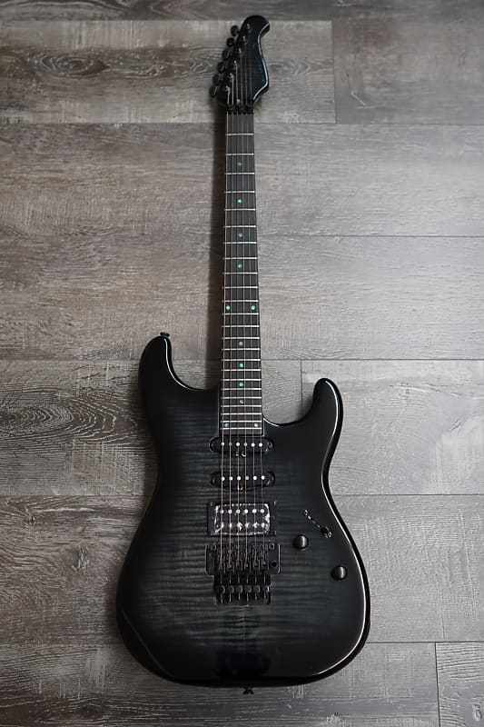 AIO Wolf S1 Floyd Rose Electric Guitar - Trans Black | Reverb