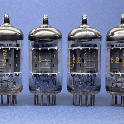 Amperex 12AU7 ECC82 • 1970 • MATCHED & BALANCED Gm & mA QUAD | Reverb