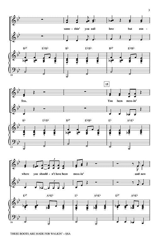 These Boots Are Made For Walkin Ssa Pop Choral Series Jessica | Reverb