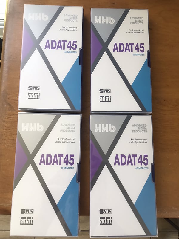 Lot of Four HHB ADAT45 - VHS tape for Adat recorders, two | Reverb
