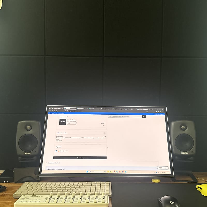 Genelec 8010A 3" Powered Nearfield Studio Monitor (Pair) 2014 | Reverb