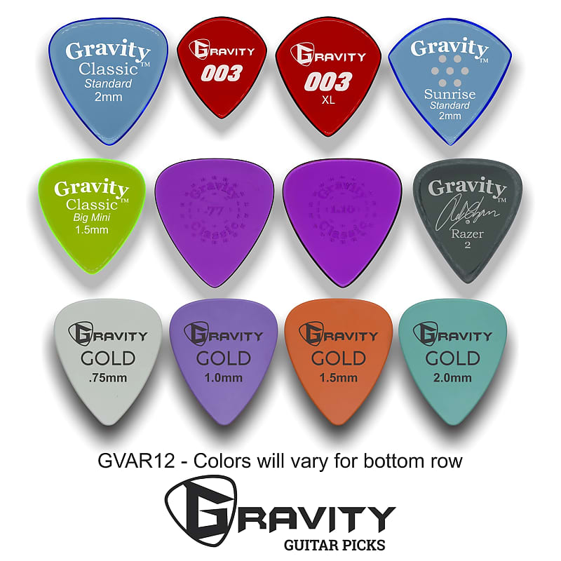 Gravity Picks 12-Pick Variety Pack | Reverb