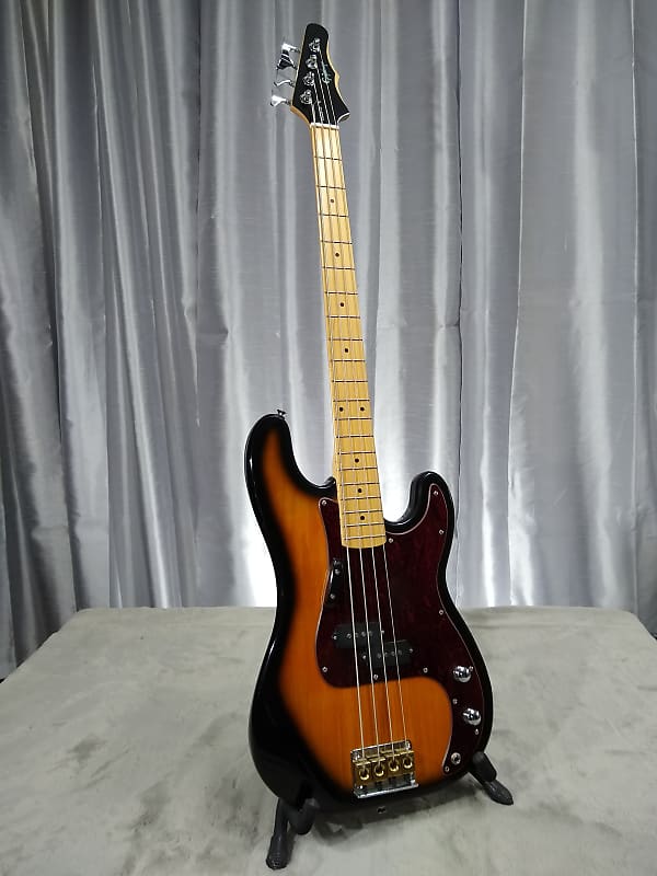 Epiphone Batwing Accubass P Bass 1990s Sunburst w. Bag & | Reverb