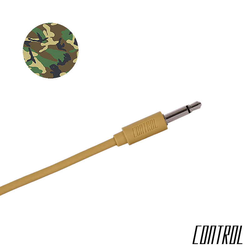 Camo 3.5mm Patch Cables - 15cm / 6 inches / Desert | Reverb
