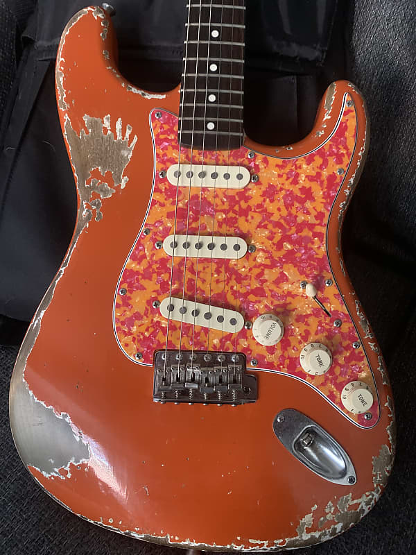 Berly Stratocaster 2021 Burnt orange/ red | Reverb