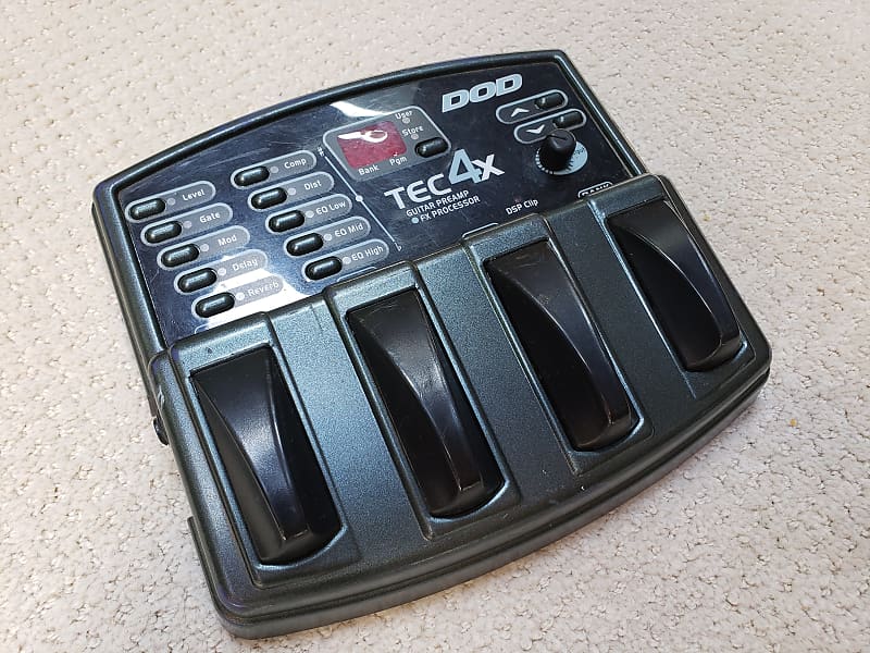 Harman DOD Tec4X Multi Effect Guitar Processor Preamp Bass | Reverb