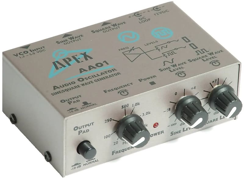 Apex AAO1 | Audio Sweep Oscillator with Sine and Square Wave. | Reverb