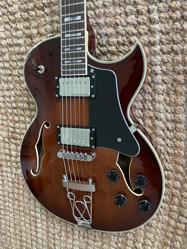 Ivy IJZ-300 Jazz Semi-Hollow Tobacco Sunburst | Reverb