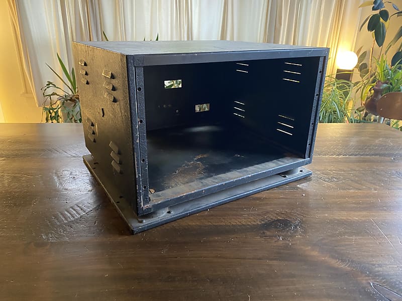 US Military 6-space 19" rack case, solid copper, shockmount, | Reverb