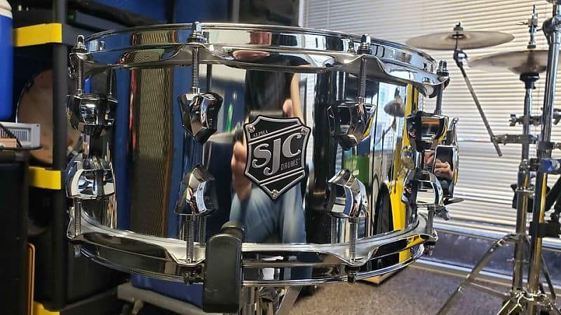 SJC Alpha 6.5x14 2020s - chrome over steel | Reverb