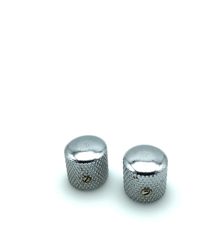 Telecaster Style Knurled Domed Knobs Chrome | Reverb