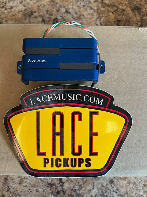 Lace Alumitone Humbucker Split Coil Pickup 2010s - Blue | Reverb