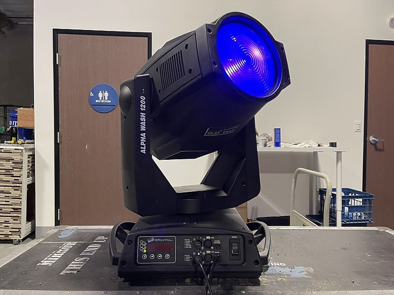 Clay Paky Alpha Wash 1200 DMX Moving Head Light Color Strobe | Reverb